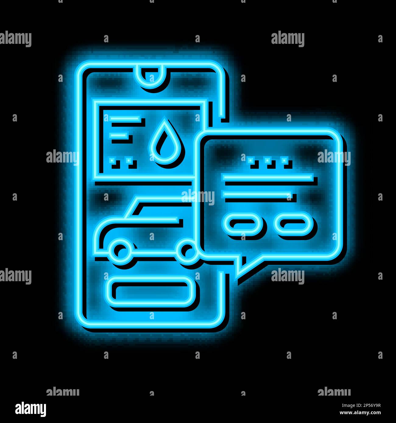 store gas station neon glow icon illustration Stock Vector Image & Art ...