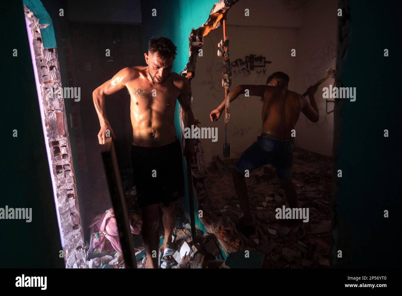 Neighbors and relatives of Máximo Jerez, an 11-year-old boy who was ...