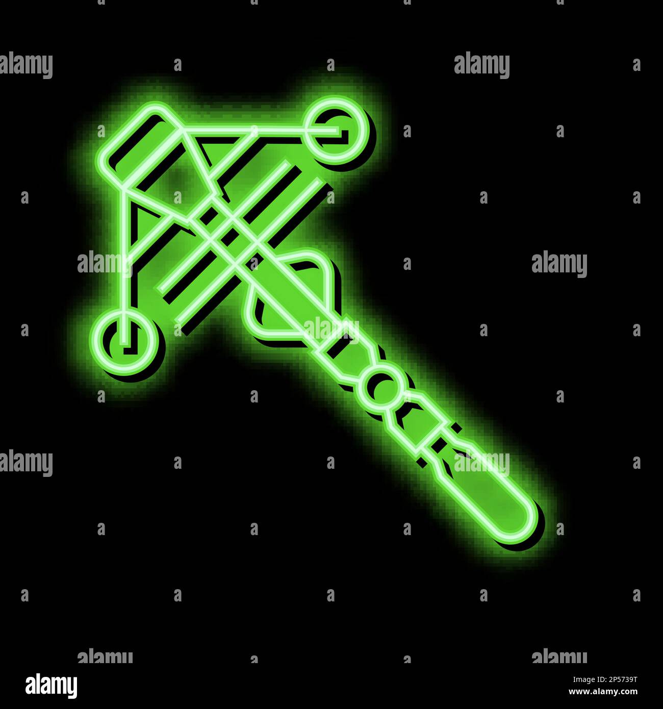 hunting crossbow neon glow icon illustration Stock Vector Image & Art ...