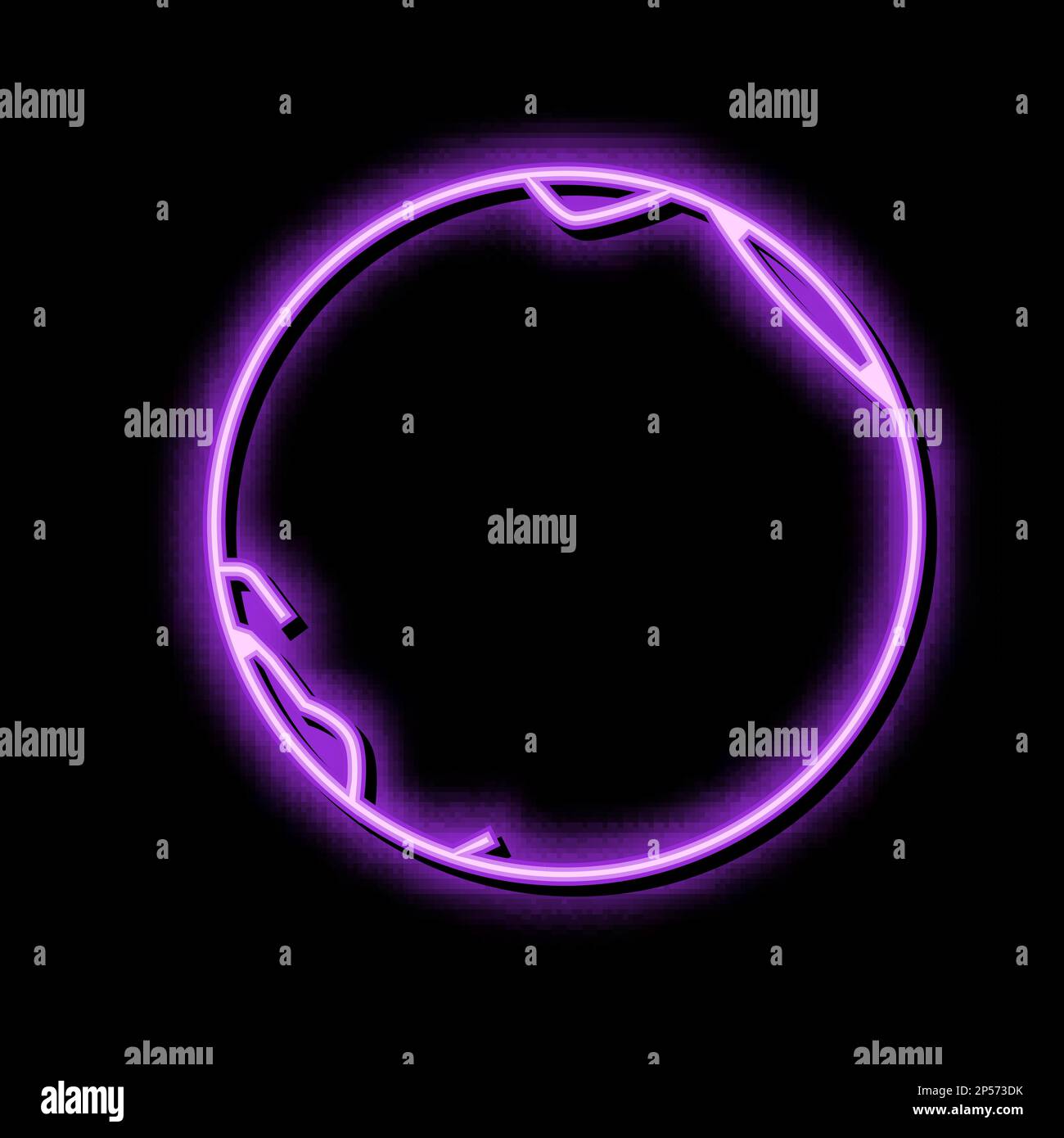 pacific ocean map neon glow icon illustration Stock Vector Image & Art ...