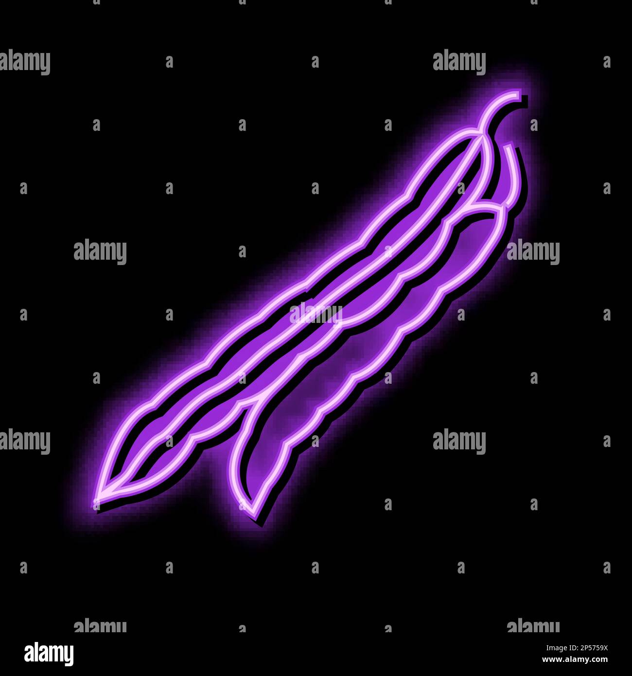 green bean food color icon vector illustration Stock Vector Image & Art ...