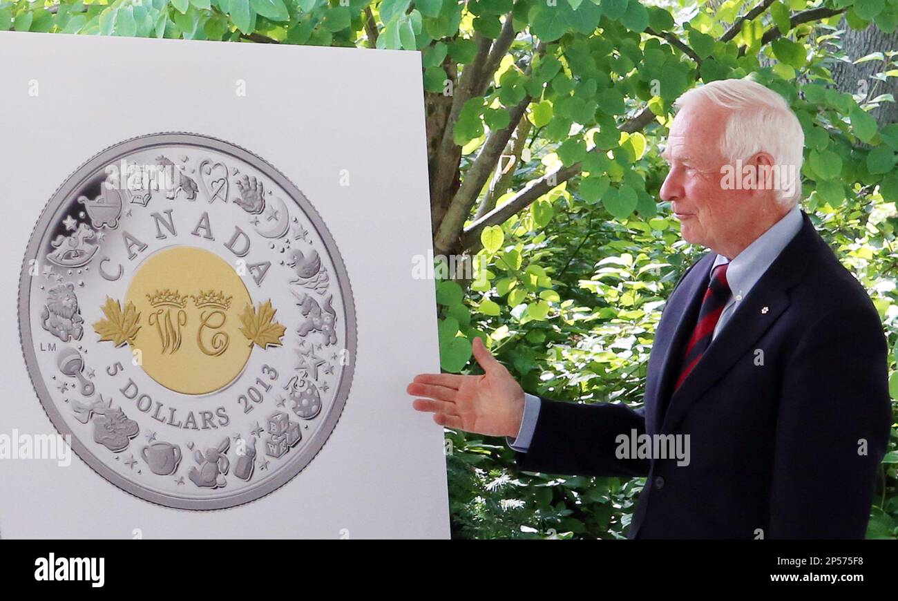 Canada's Governor General David Jonhston takes part in the unveiling of ...