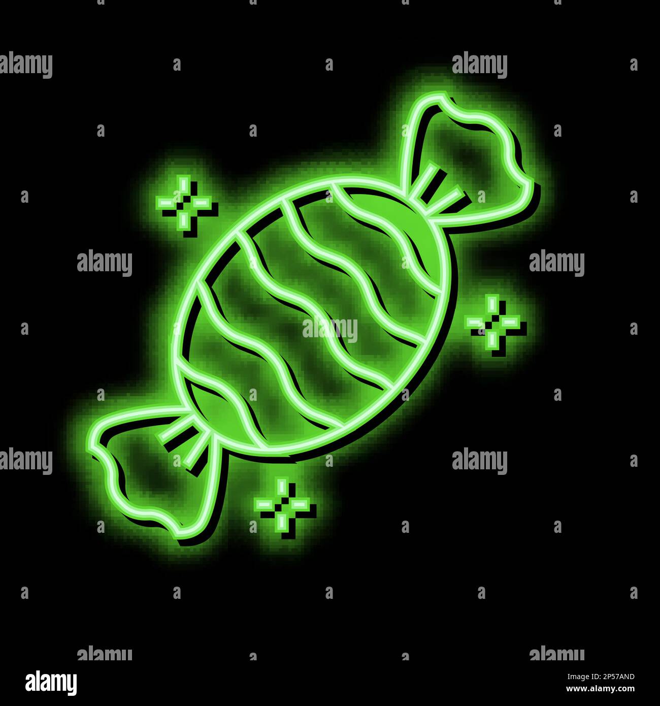 sweet candy neon glow icon illustration Stock Vector Image & Art - Alamy