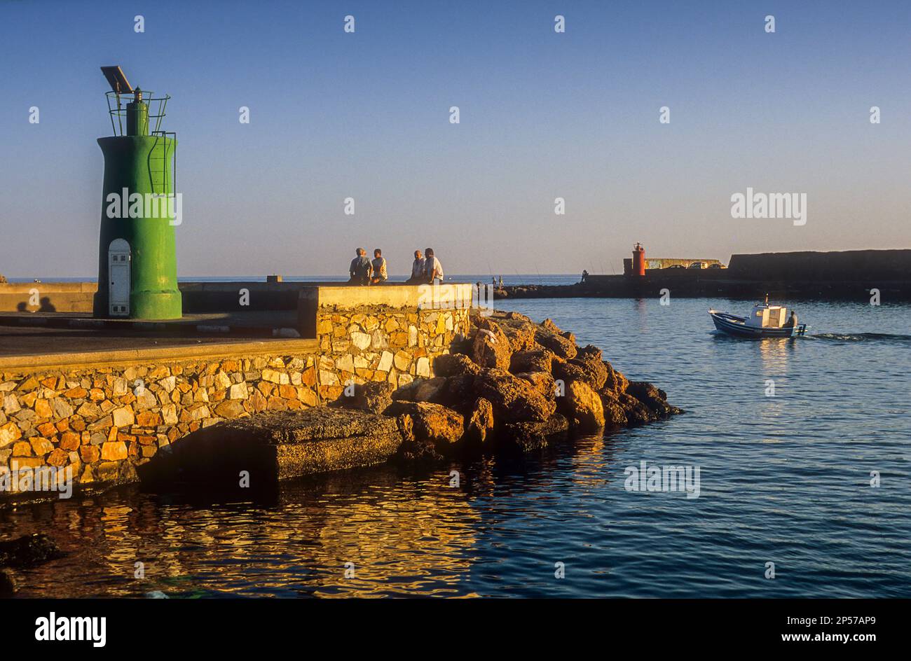 Entrance to Port of Adra. Almeria province, Andalucia, Spain Stock ...