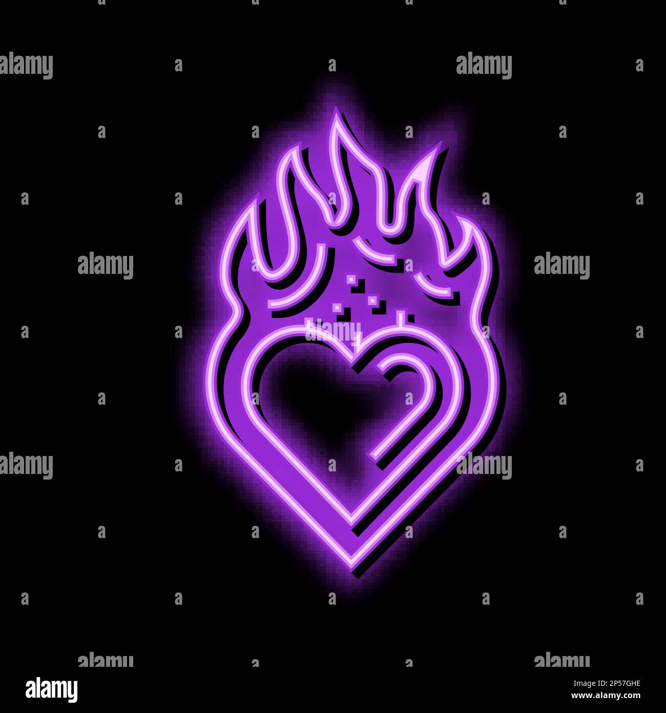 passion fire neon glow icon illustration Stock Vector Image & Art - Alamy