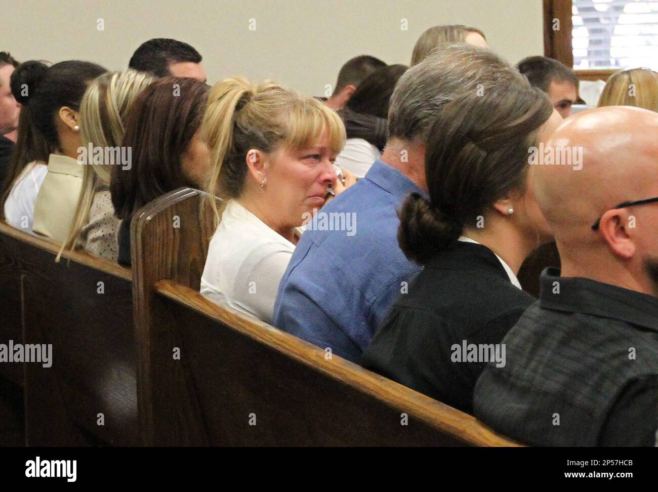 Kim Baukus shows emotion during the sentencing of Nicole Baukus in the ...