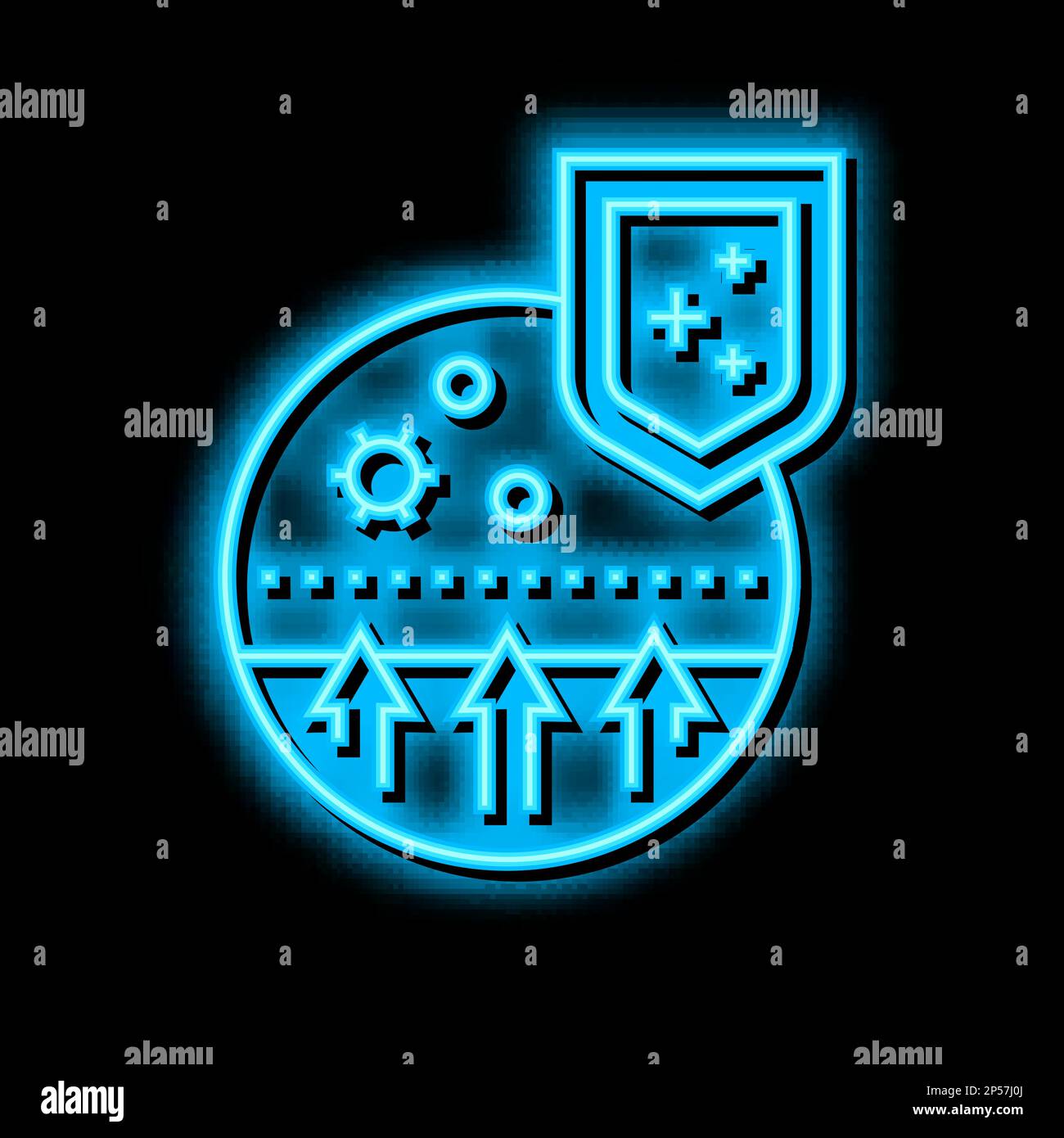 passive immunity neon glow icon illustration Stock Vector Image & Art ...