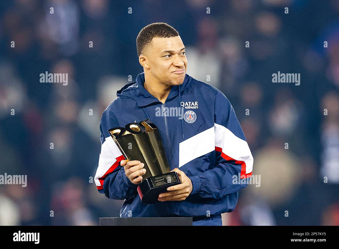 Paris, France - March 04: Kylian Mbappe of Paris Saint-Germain's is ...