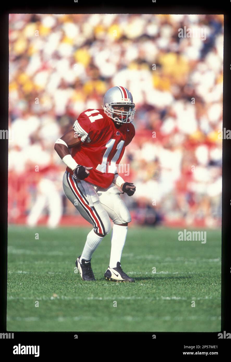 Antoine Winfield of the Ohio State Buckeyes shown in action during the ...