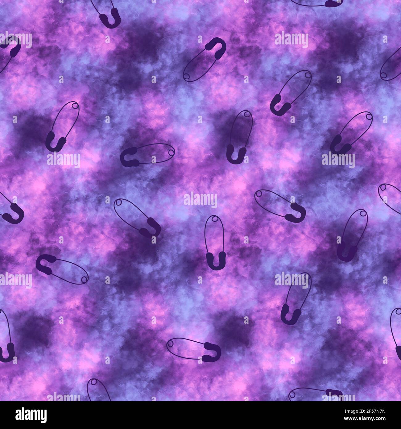 Sewing seamless pins pattern for wrapping paper and fabrics and linens ...