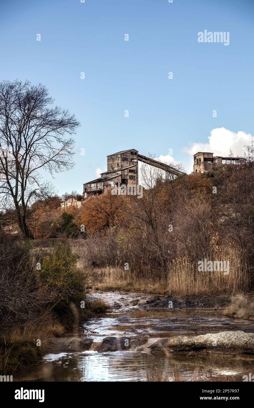 Abandoned zinc mines near to Kirki village North Evros Greece ...