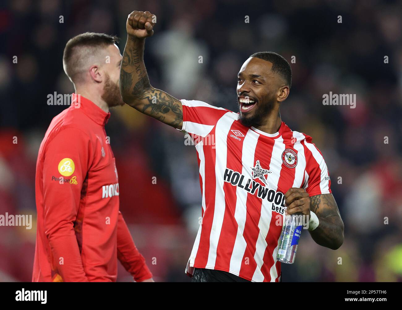 London, England, 6th March 2023. Ivan Toney of Brentford celebrates ...