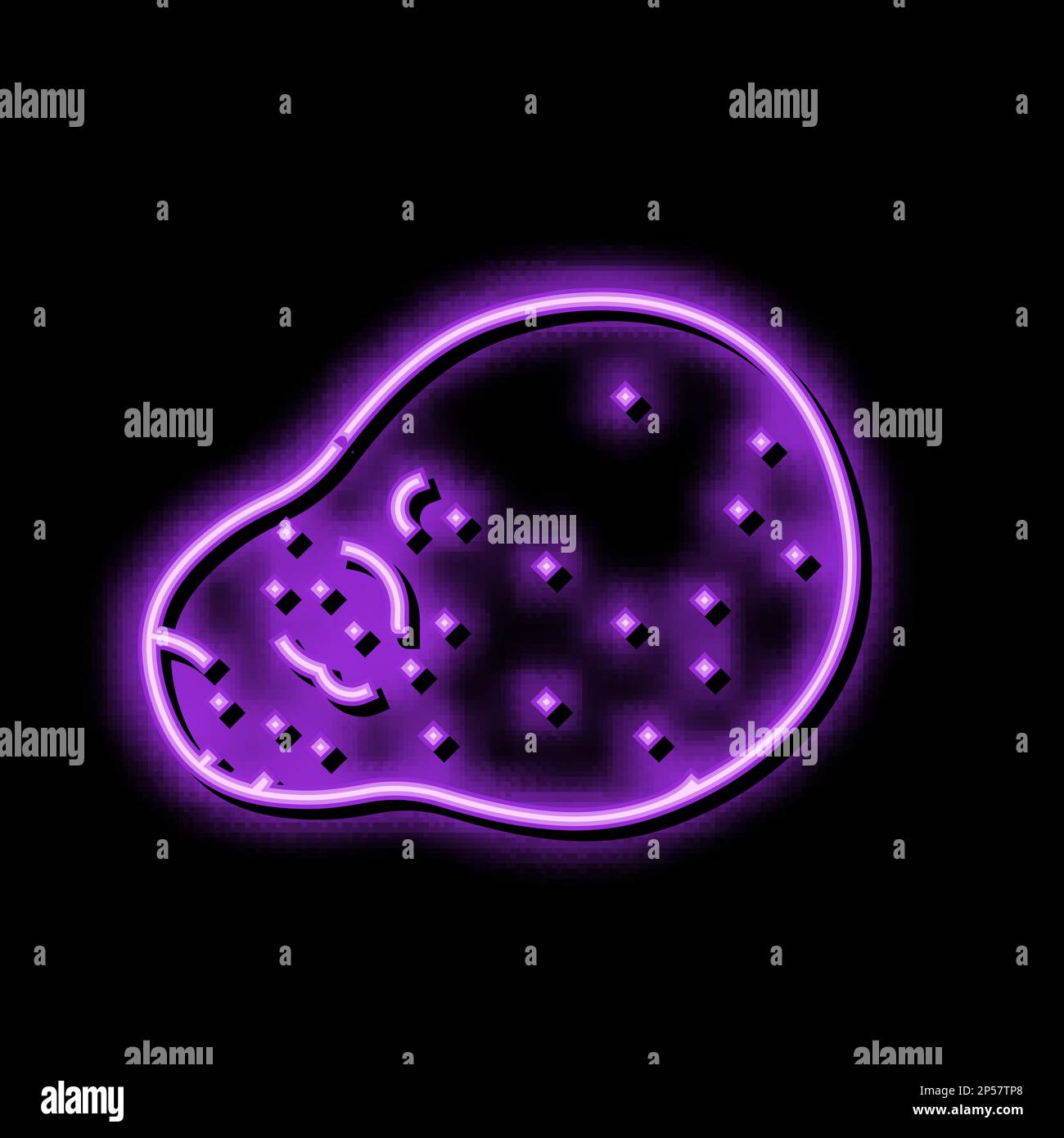 avocados rotten food neon glow icon illustration Stock Vector Image ...