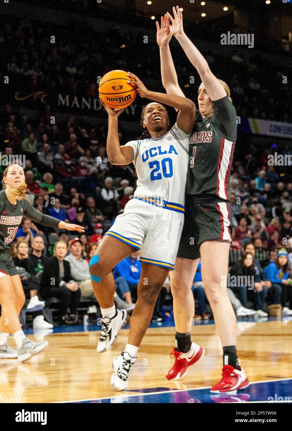 LasVegas, NV, USA. 05th Mar, 2023. A. UCLA guard Charisma Osborne (20 ...