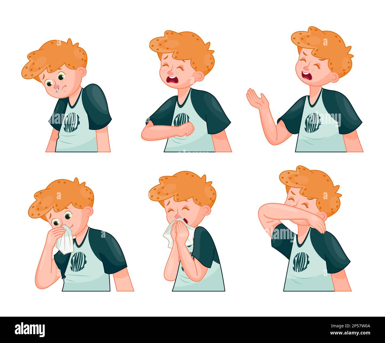 Sick and ill child Stock Vector Image & Art - Alamy