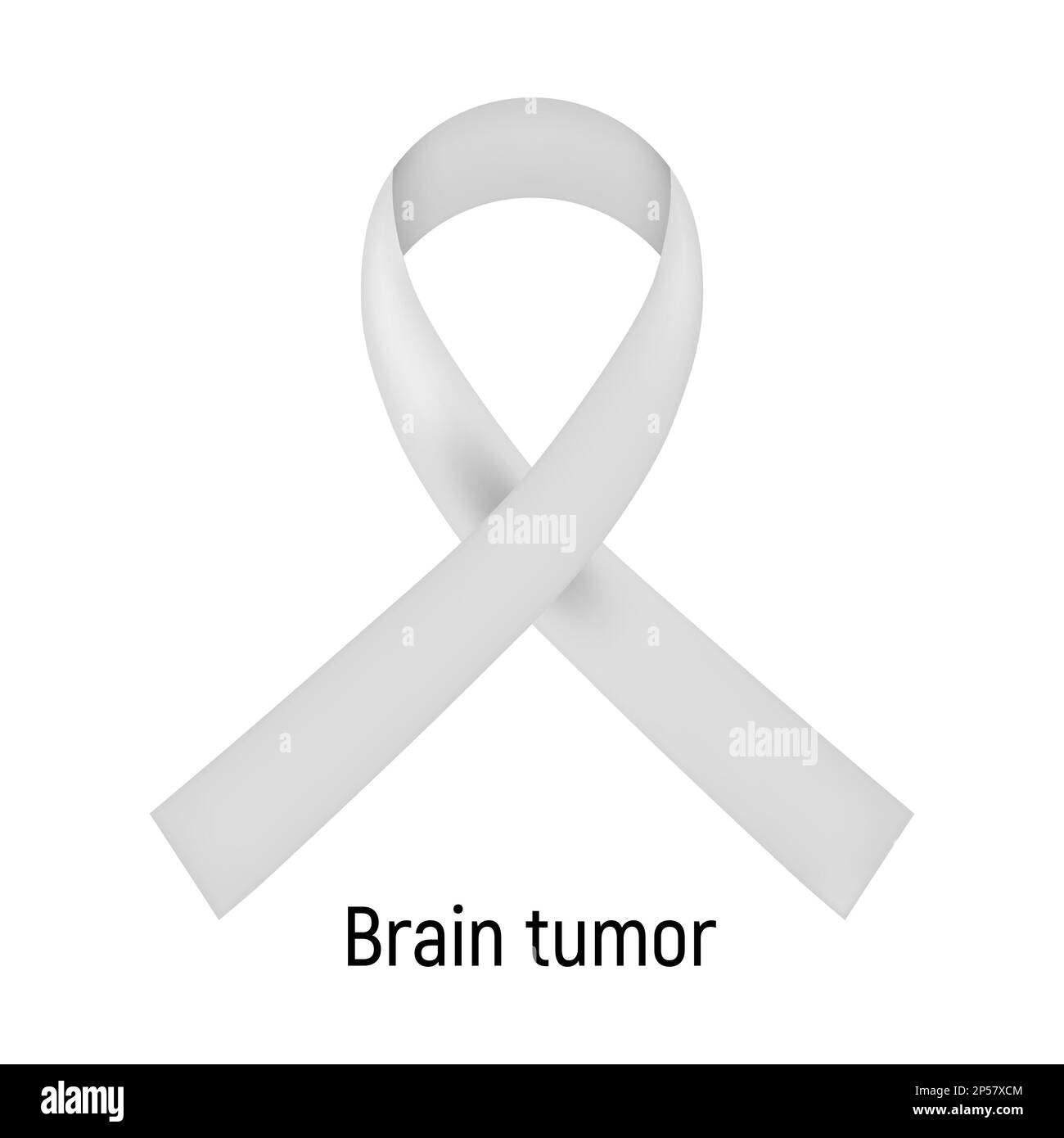 Cancer Ribbon Brain Tumor Vector Illustration Stock Vector Image