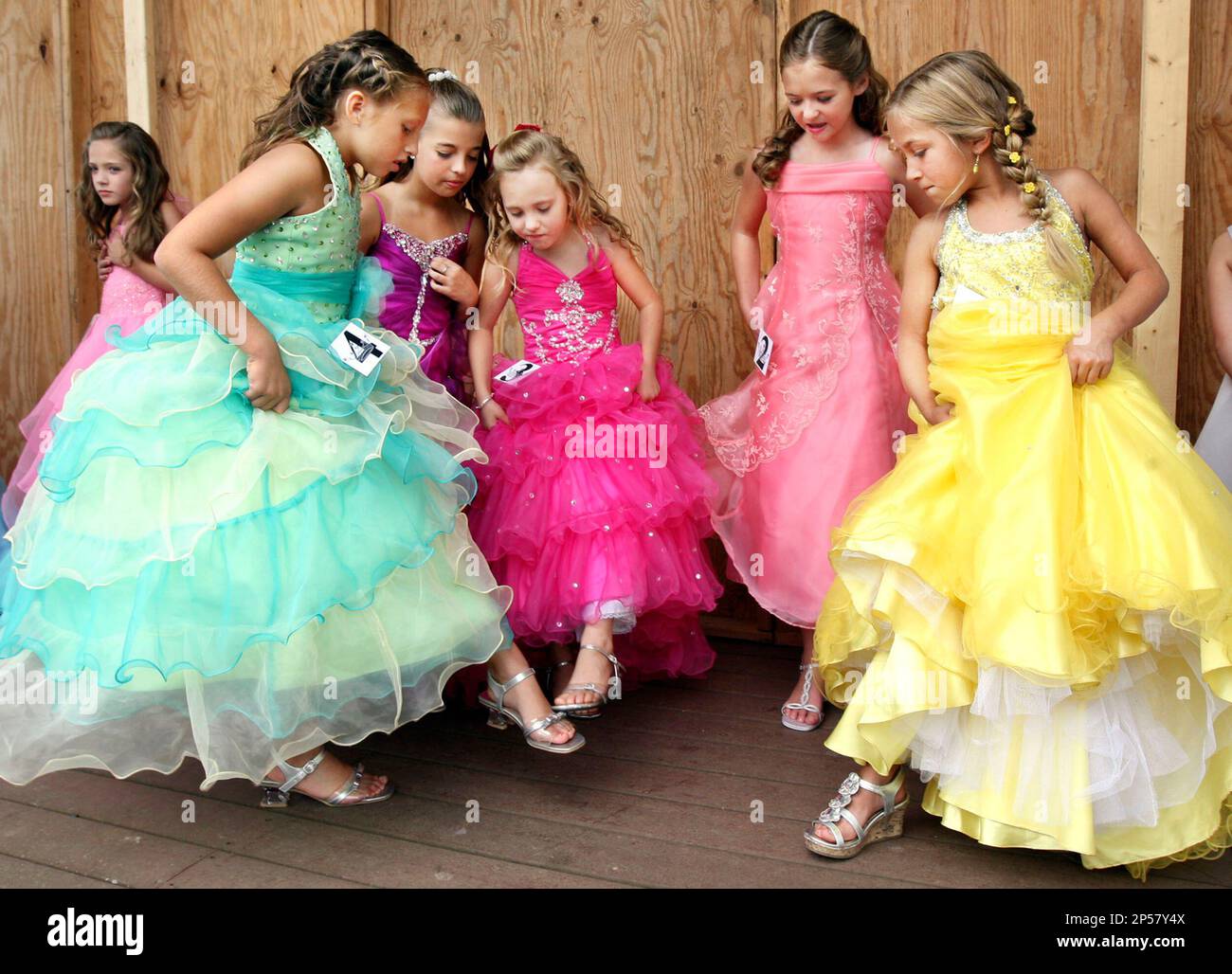 Little Miss Frederick County Fair contestans, Elisa Whitt, 8, from left ...