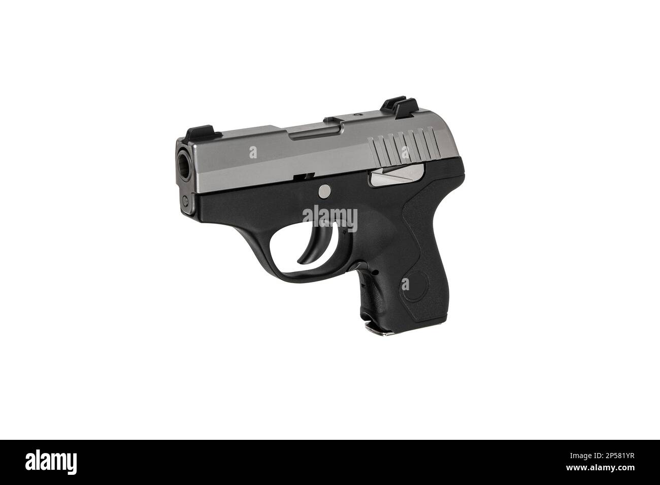 Modern semi-automatic pistol. A short-barreled weapon for self-defense ...