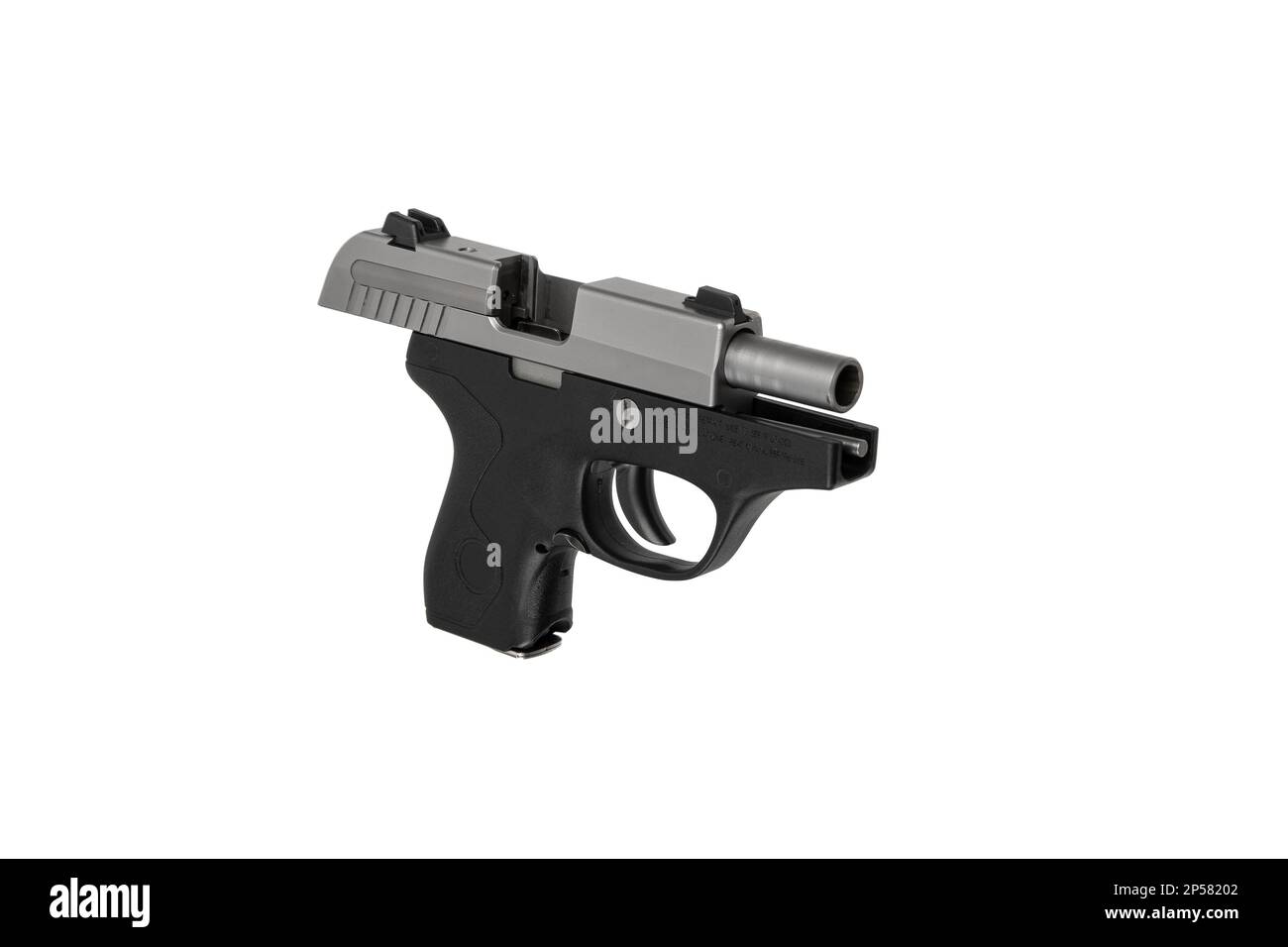 Modern semi-automatic pistol. A short-barreled weapon for self-defense ...