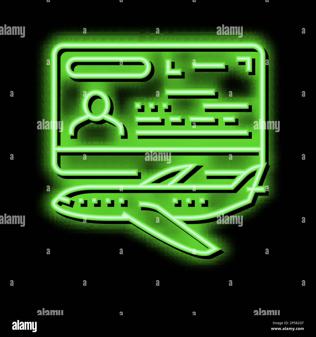 transit visa neon glow icon illustration Stock Vector Image & Art - Alamy