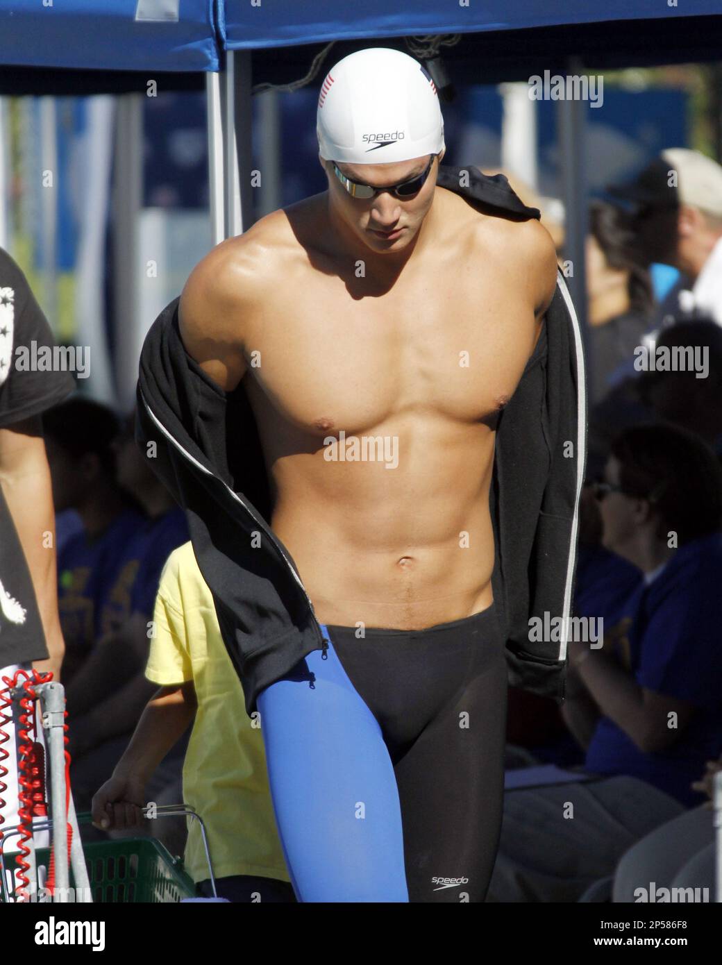 Nathan Adrian, of Berkeley, CA, wins the Men's 100m freestyle final, at ...