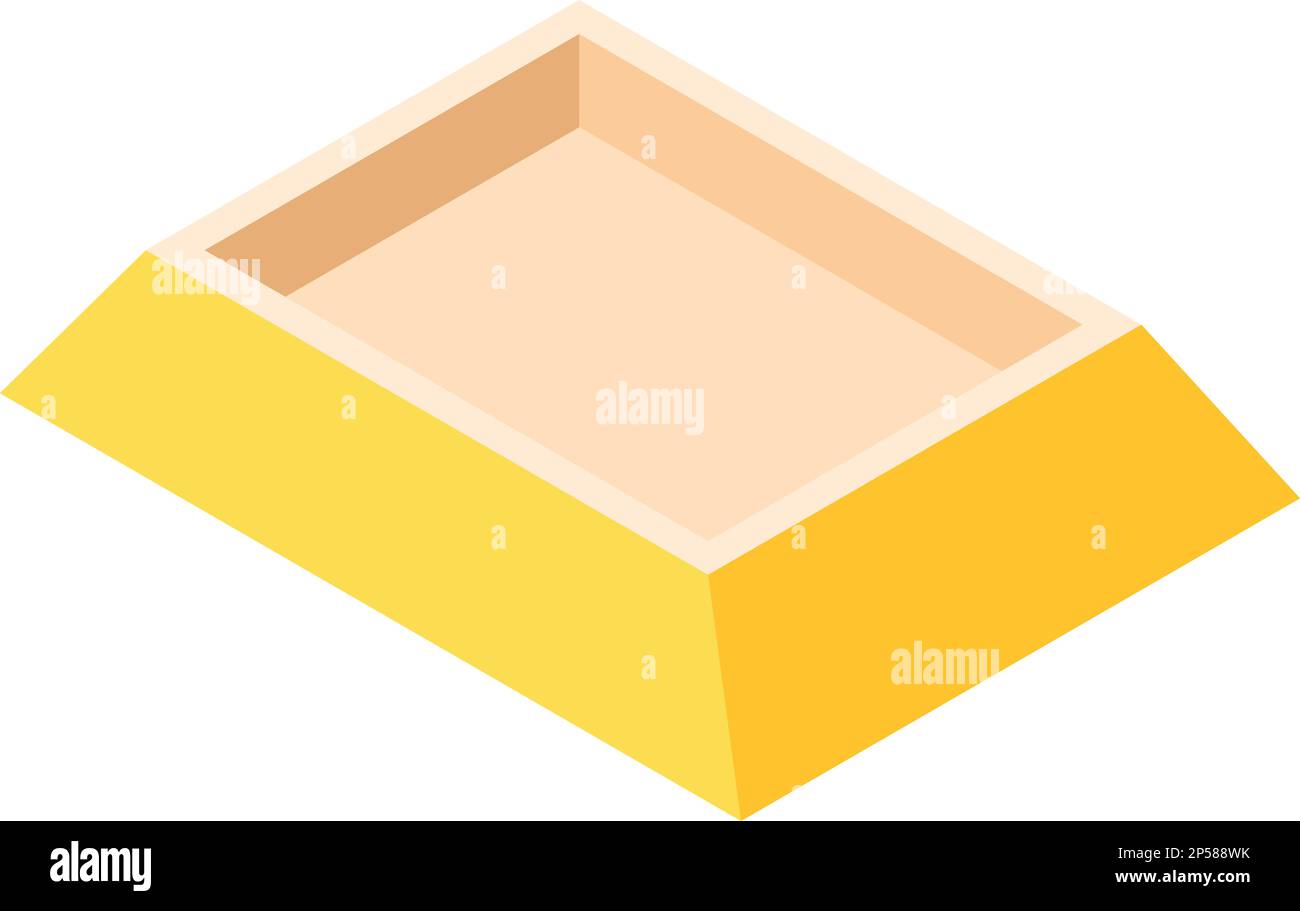 Bright roof icon isometric vector. New yellow roof of residential ...