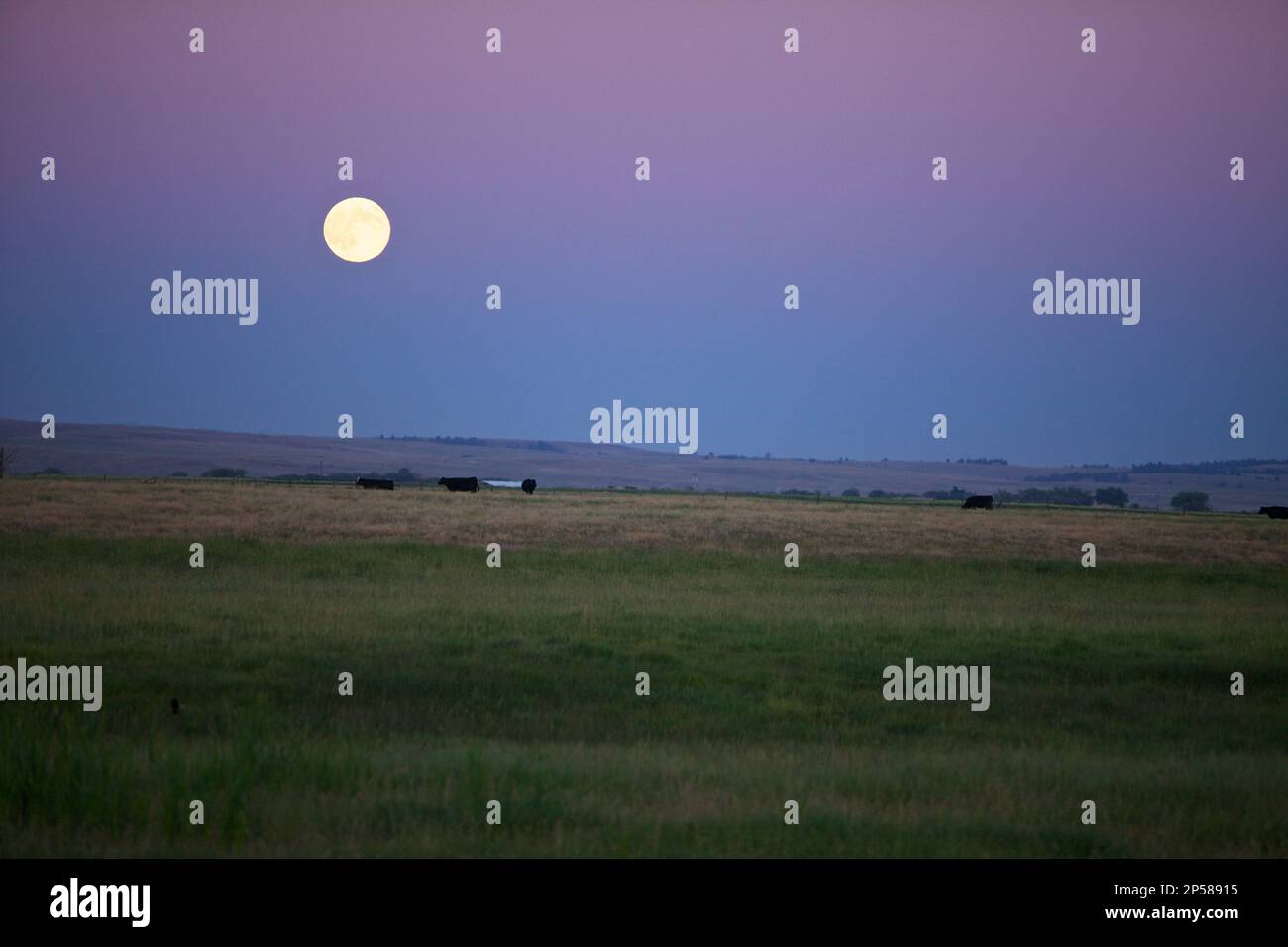 Earthsky The Full Moon Rises In Wallowa County, Ore., Monday, July 22,
