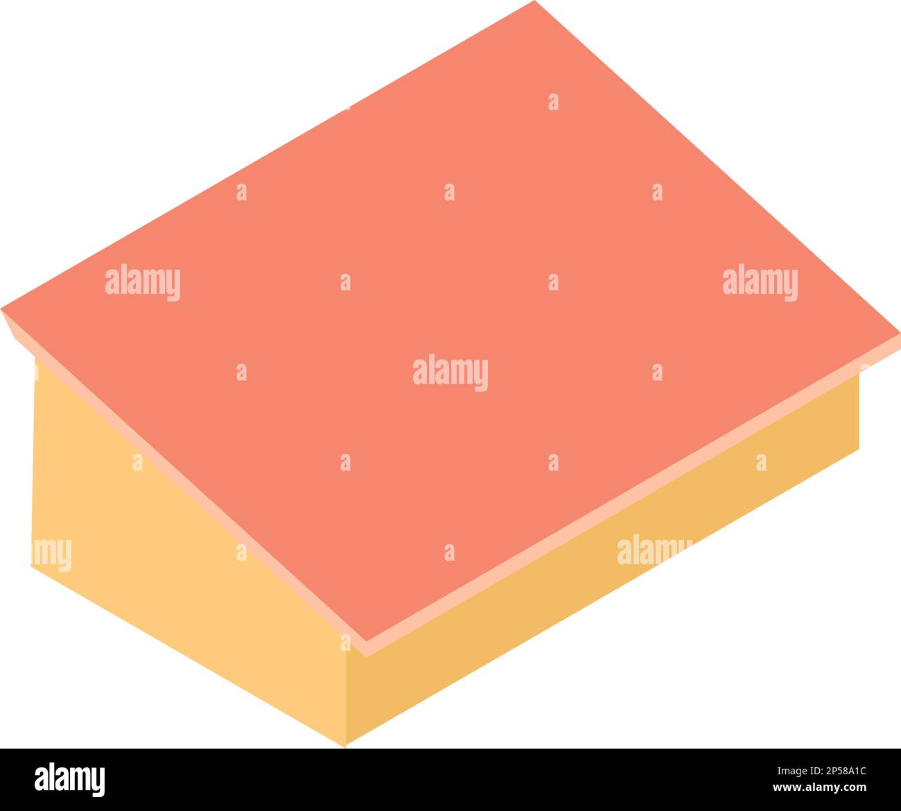 Sloped roof icon isometric vector. New modern roof of residential ...