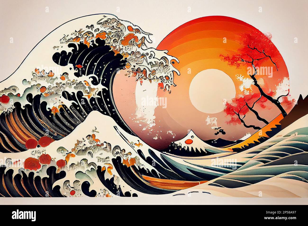 Japanese storm sea hi-res stock photography and images - Alamy