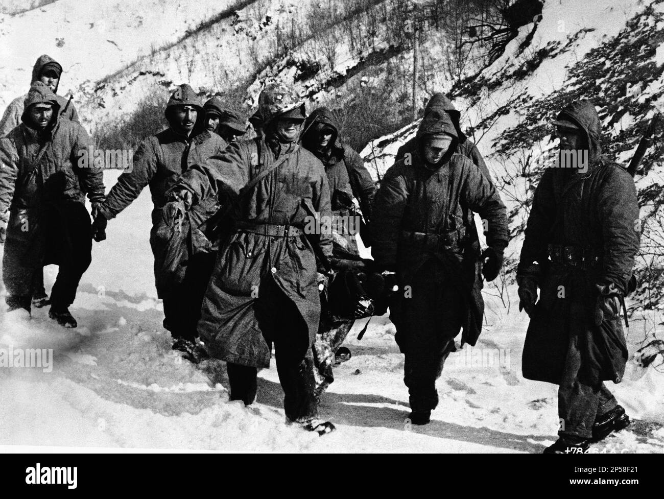 FILE - In this Dec. 22, 1950 file photo, frostbite casualties of First ...