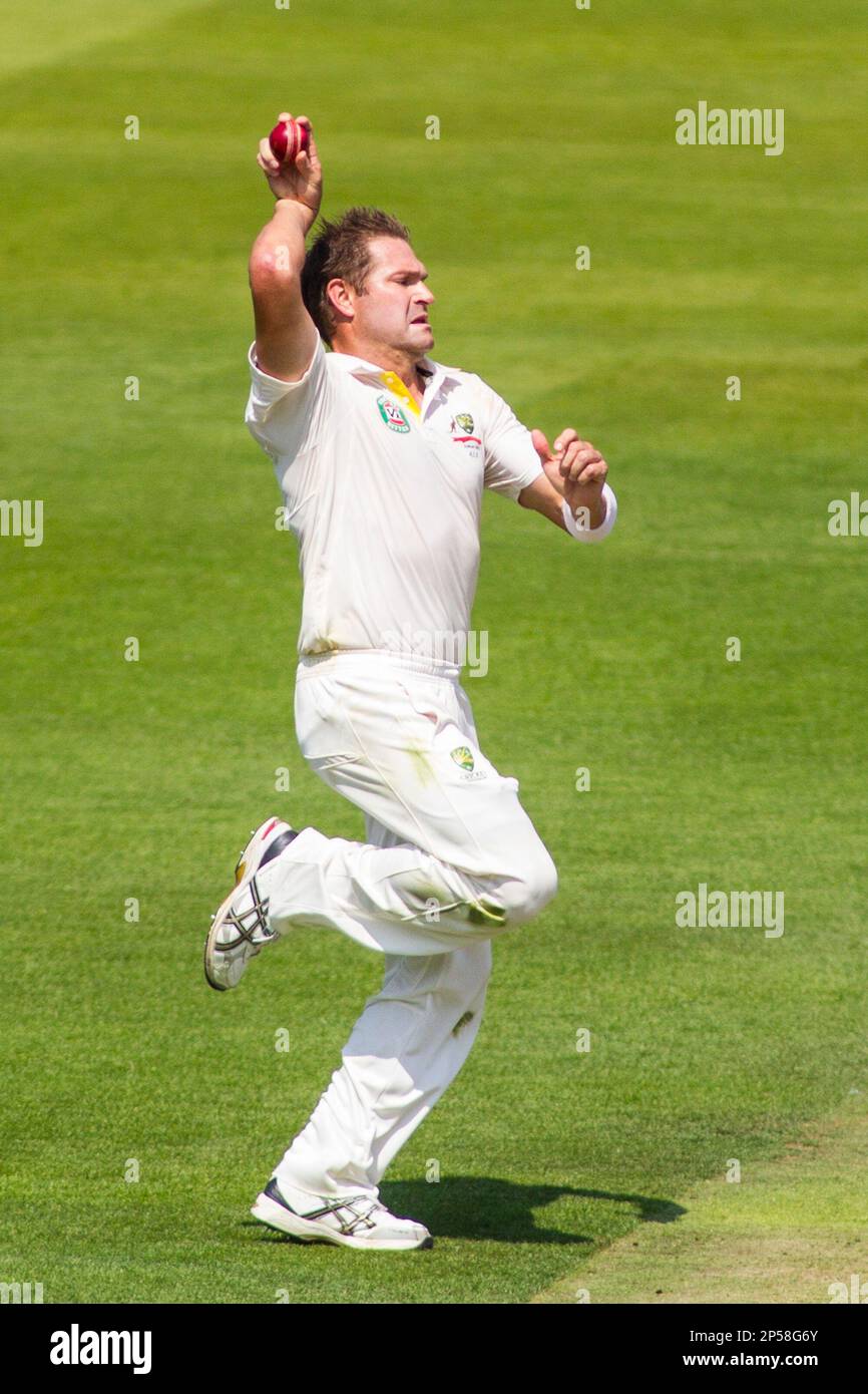 LONDON, ENGLAND - July 18: Ryan Harris bowling on day one of the ...