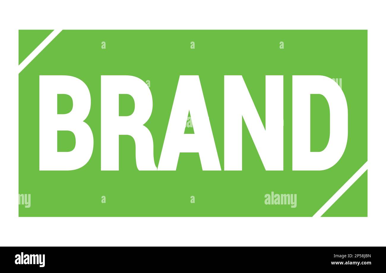 Word brand written on Cut Out Stock Images & Pictures - Alamy