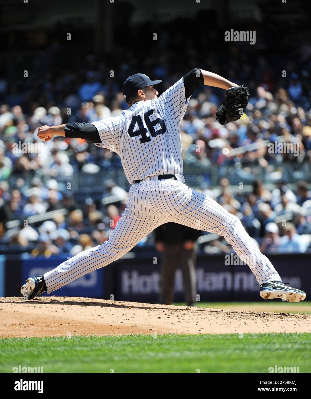 New York Yankees pitcher Andy Pettitte (46) during game against the ...