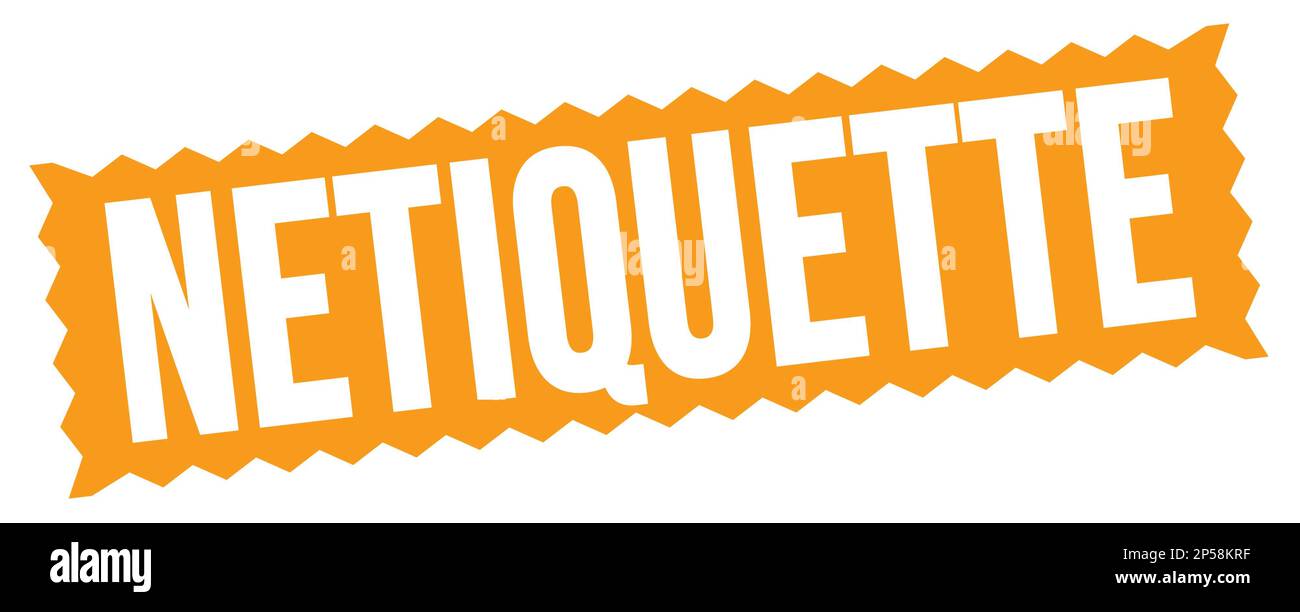 Netiquette text hi-res stock photography and images - Alamy