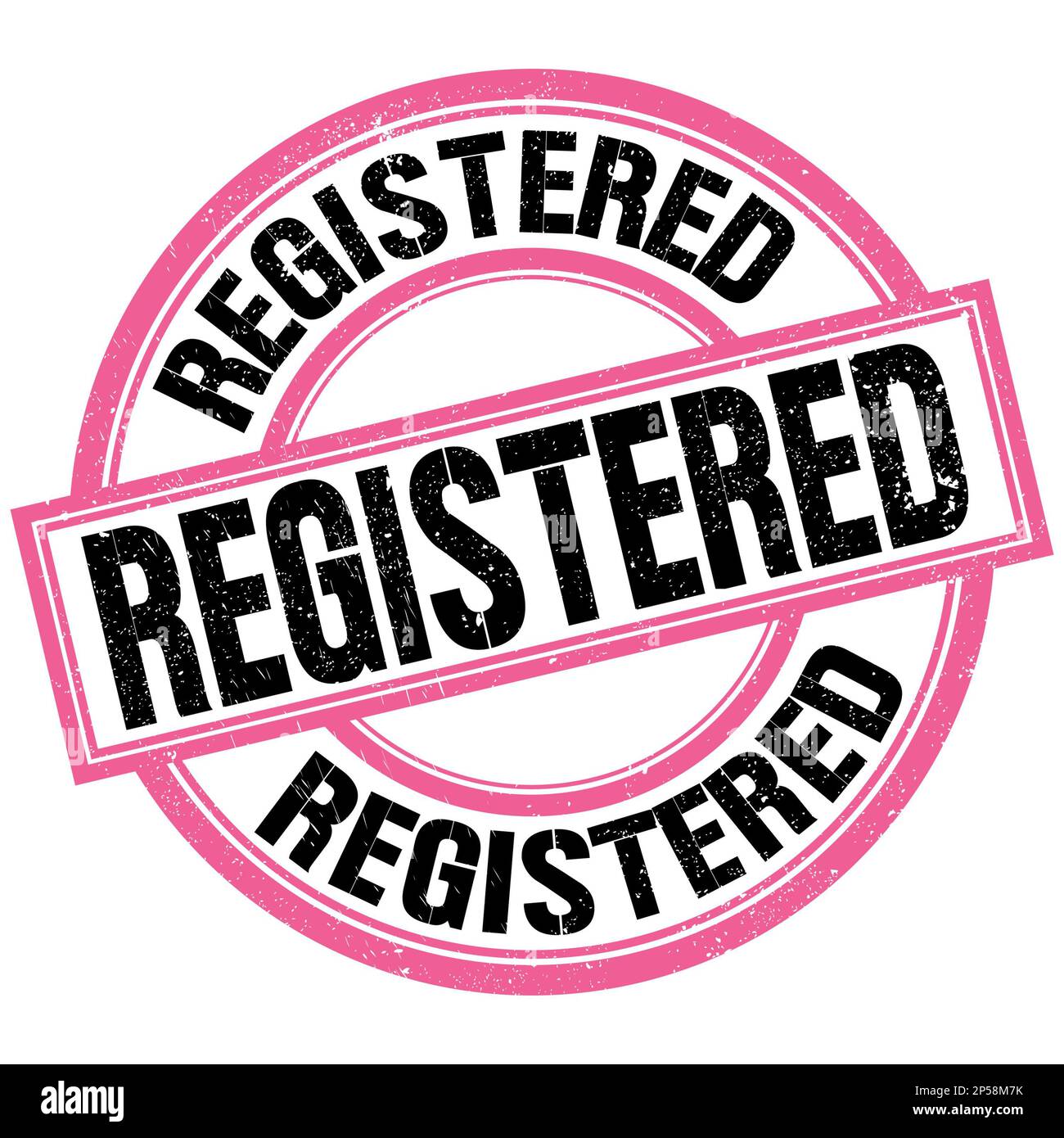 Registered word Cut Out Stock Images & Pictures - Alamy