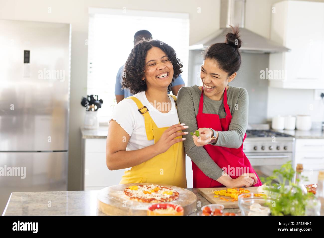 Happy diverse friends together in hi-res stock photography and images ...
