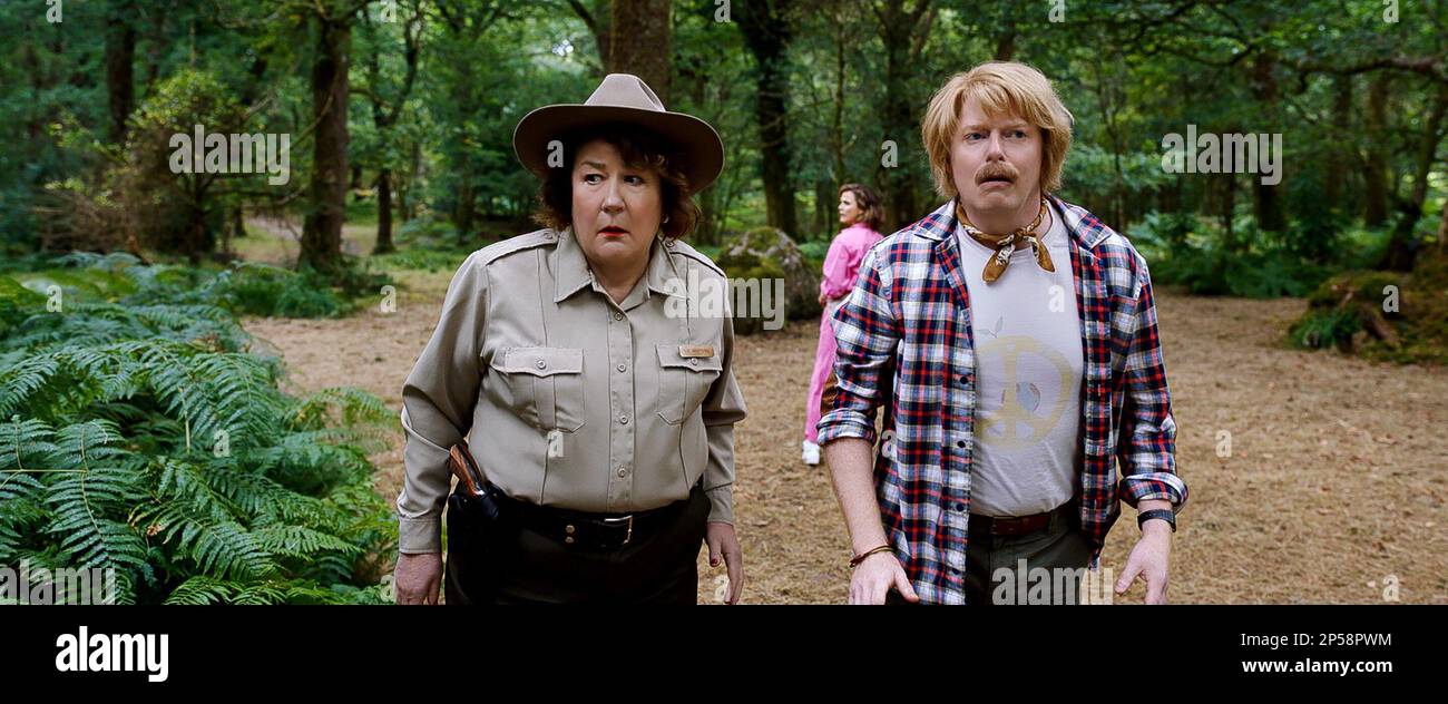 COCAINE BEAR, from left: Margo Martindale, Keri Russell, Jesse Tyler ...