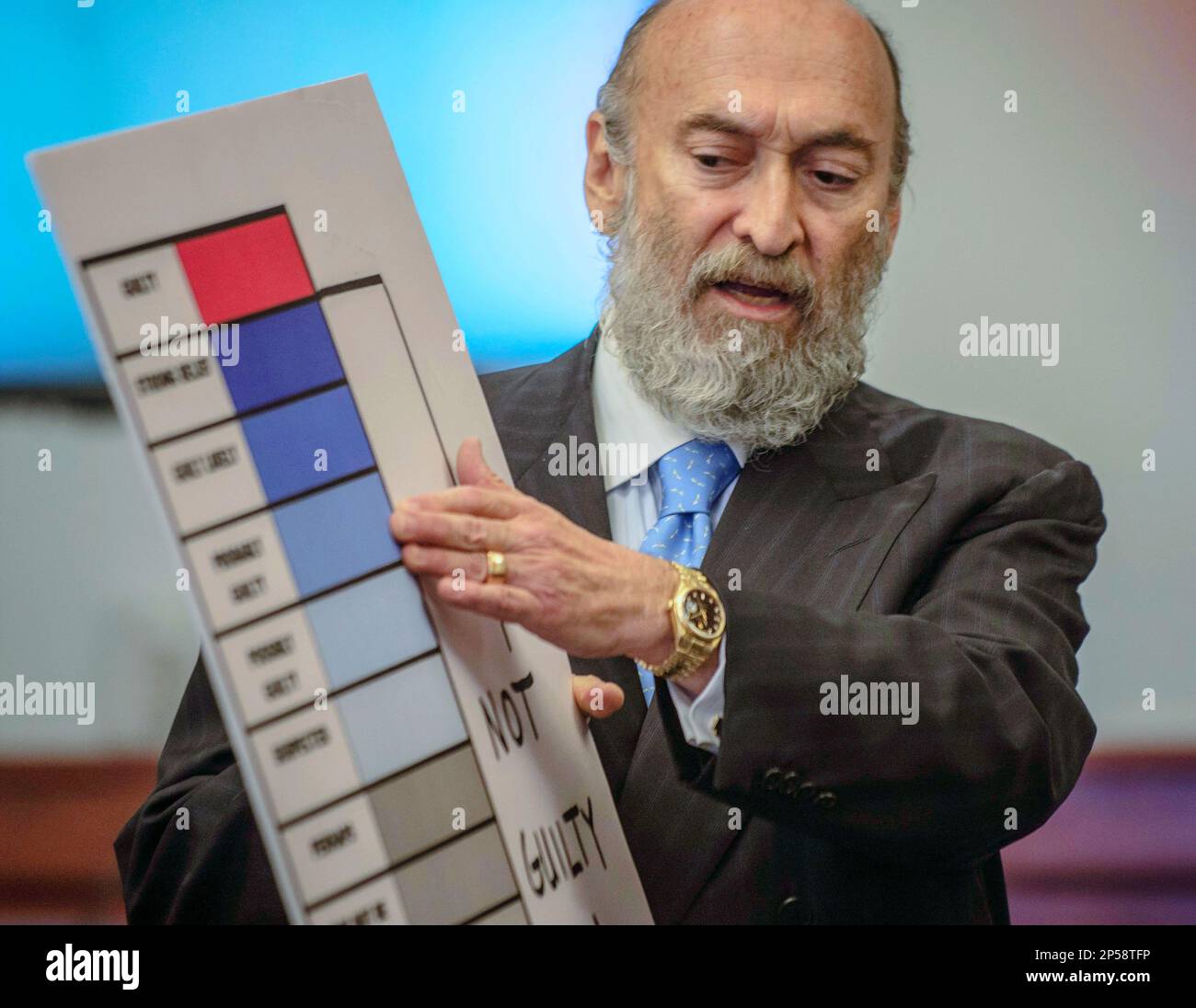 Defense attorney David Serna begins his closing arguments Friday, July ...