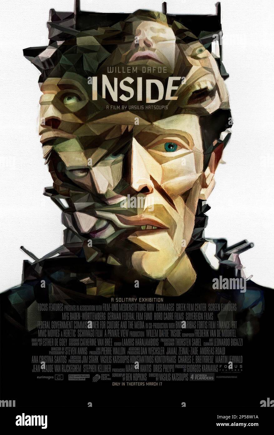 INSIDE, US poster, Willem Dafoe, 2023. © Focus Features / Courtesy ...