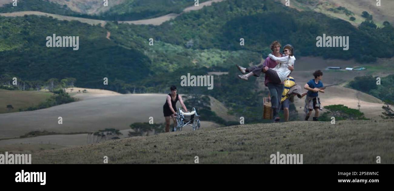 JUNIPER, foreground: George Ferrier carrying Charlotte Rampling, 2021 ...
