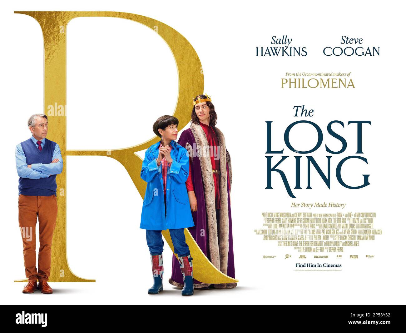 THE LOST KING, British poster, from left: Steve Coogan, Sally Hawkins ...
