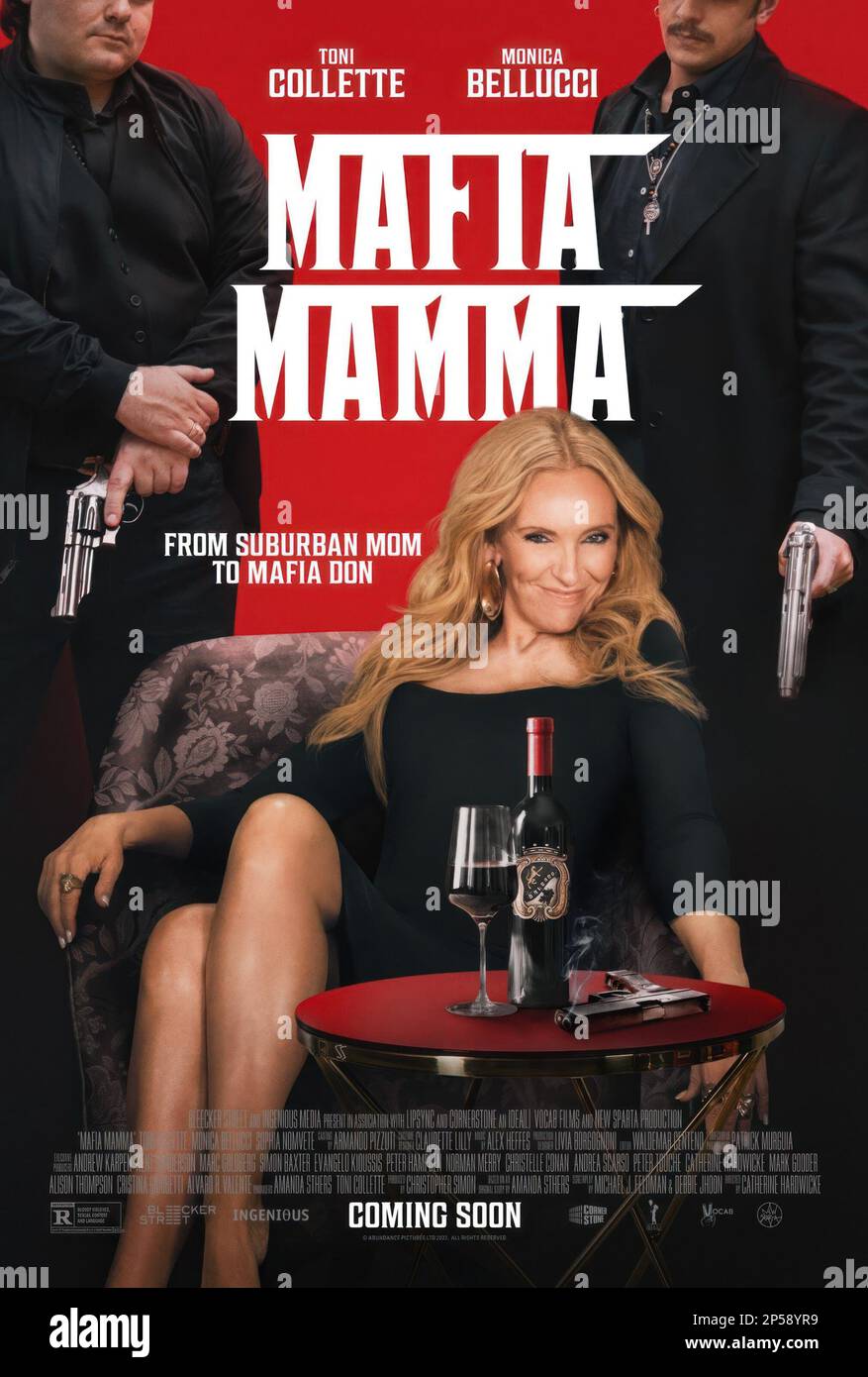 MAFIA MAMMA, US poster, Toni Collette, 2023. © Bleecker Street Media ...