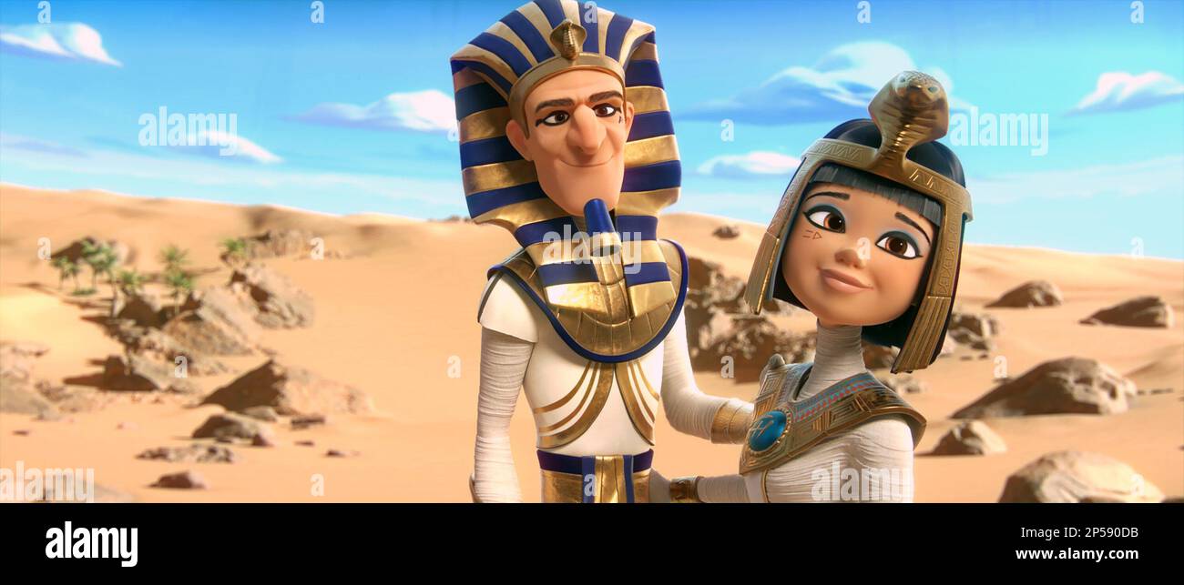MUMMIES, from left: The Pharaoh, Nefer, 2023. © Warner Bros. / Courtesy ...