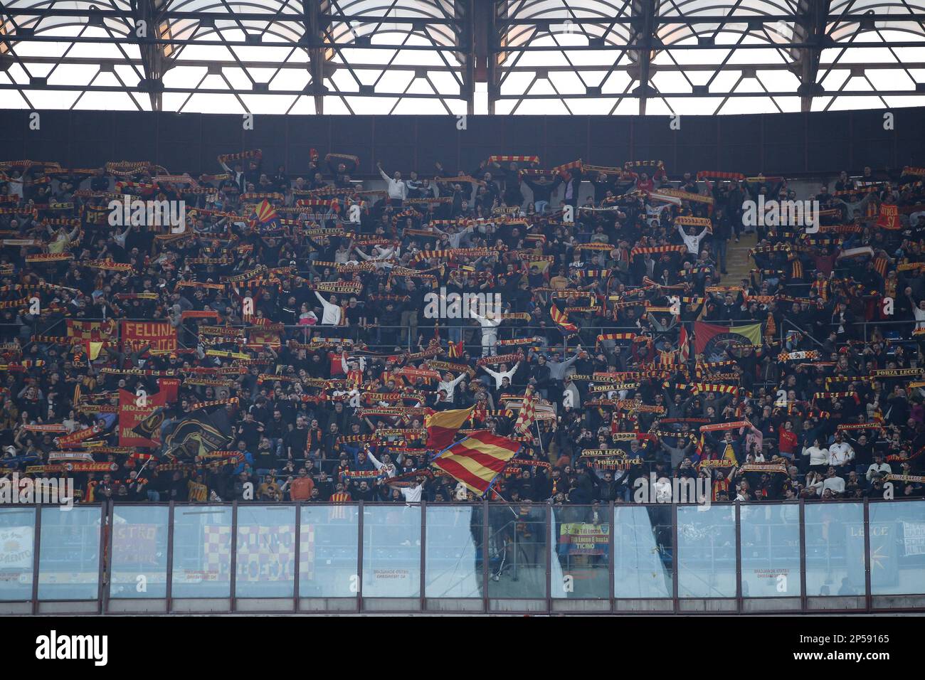 Milan, Italy. 5th Mar, 2023. Italy, Milan, march 5 2023: supporters of ...