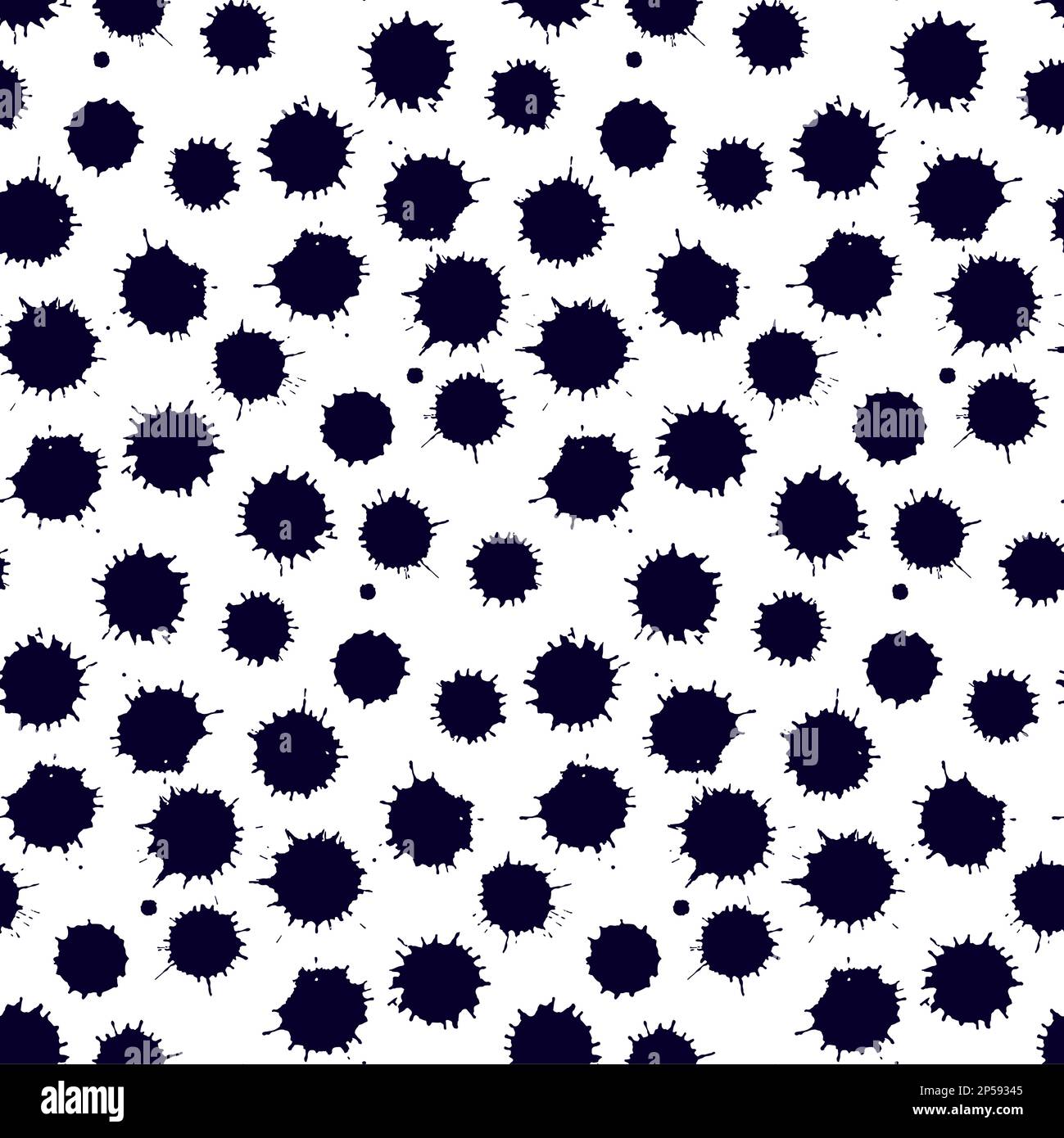 Monochrome spot blob blot seamless pattern vector Stock Vector Image ...