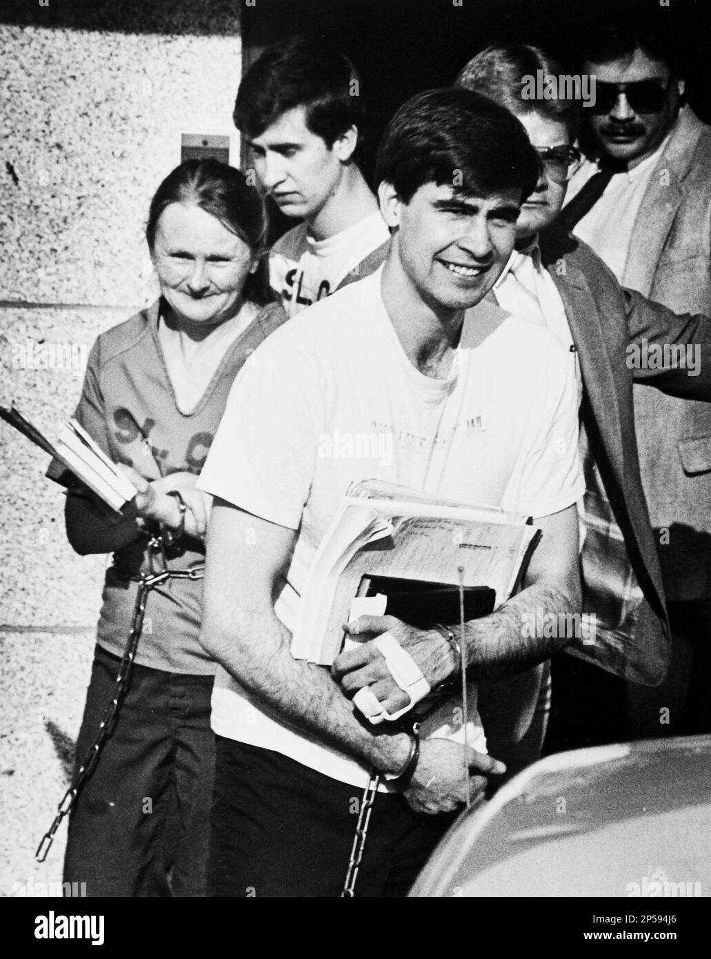 FILE - This undated file photo shows Addam Swapp, front, Vickie Singer ...