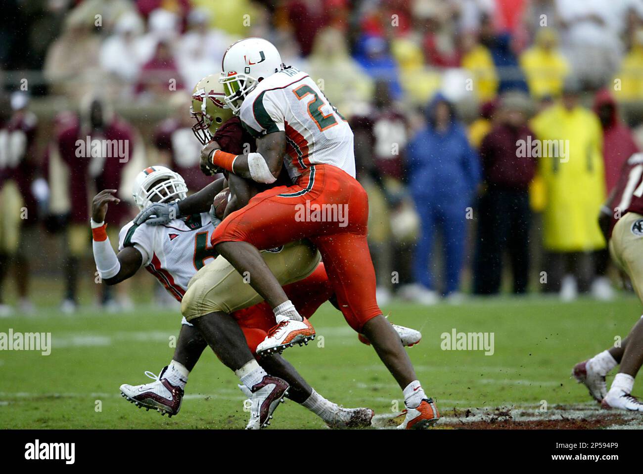University of Miami Sean Taylor plays in a game again the Florida State ...