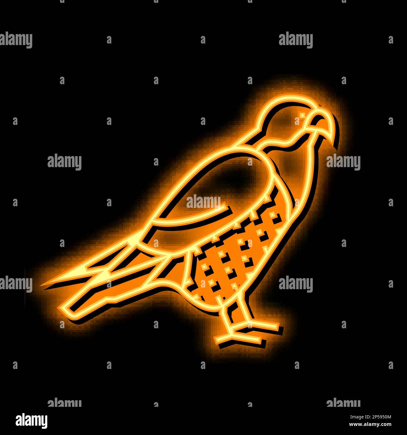 falcon bird neon glow icon illustration Stock Vector Image & Art - Alamy