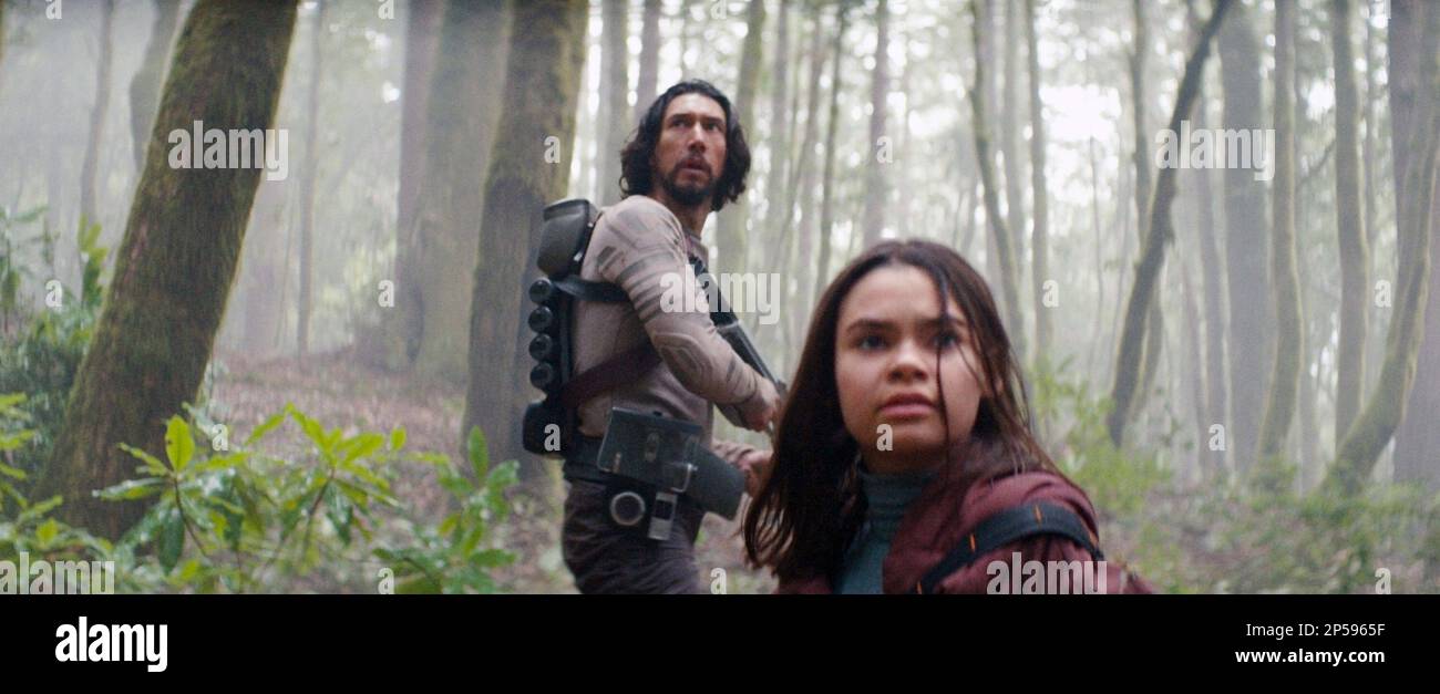 65, from left: Adam Driver, Ariana Greenblatt, 2023. © Sony Pictures ...