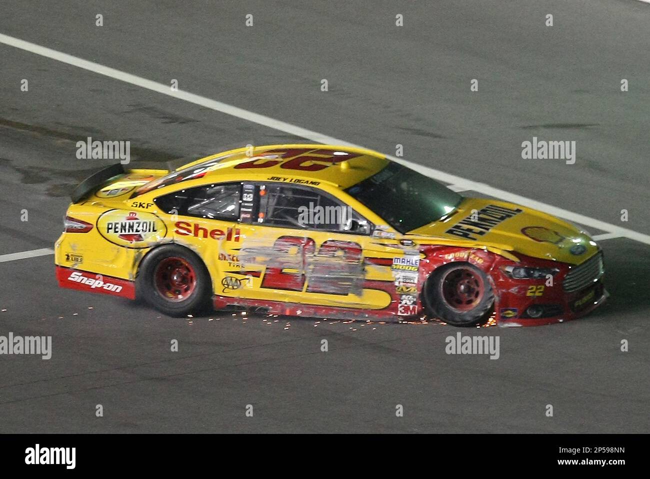Joey Logano Car Crash